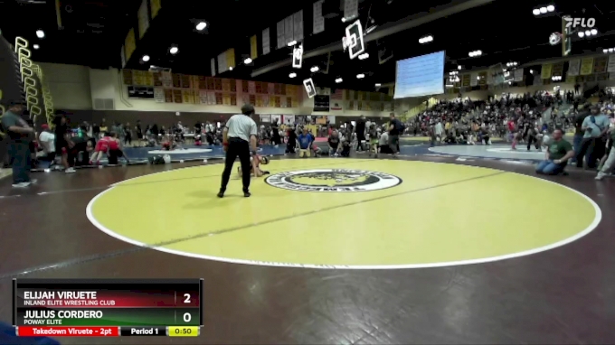 74 lbs Quarterfinal - Elijah Viruete, Inland Elite Wrestling Club vs ...