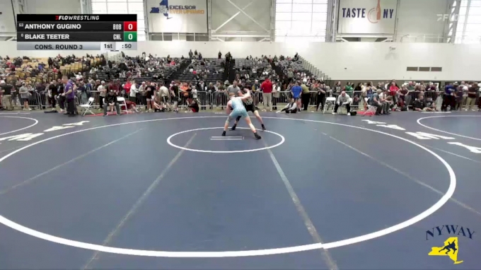 145 lbs Cons. Round 3 - Anthony Gugino, NWAA vs Blake Teeter, Club Not ...