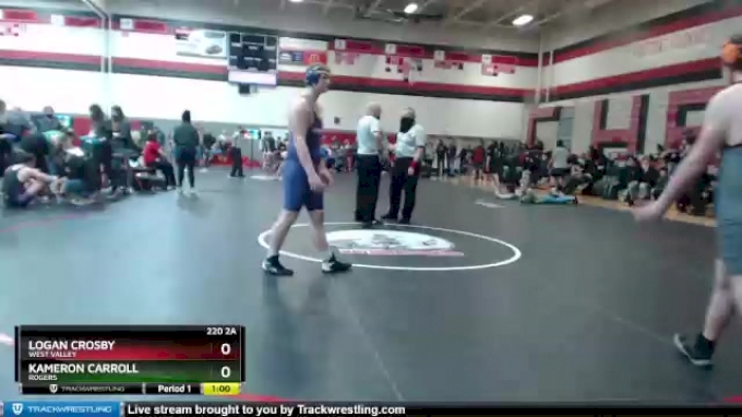 220 lbs Cons. Round 3 - Kameron Carroll, Rogers vs Logan Crosby, West ...