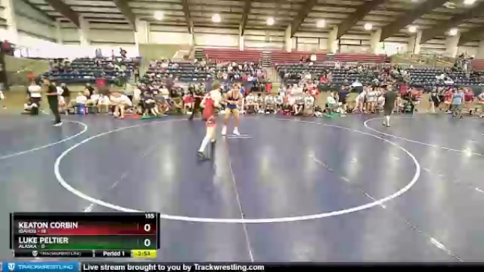 155 lbs Round 3 (10 Team) - Keaton Corbin, Idaho2 vs Luke Peltier, ALASKA