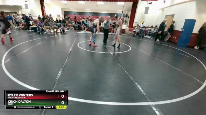160 lbs Champ. Round 1 - Kyler Winters, Rocky Mountain vs Cinch Dalton ...