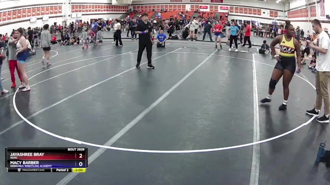 190 lbs Round 2 - JayaShree Bray, NOAC vs Macy Barber, Nebraska ...
