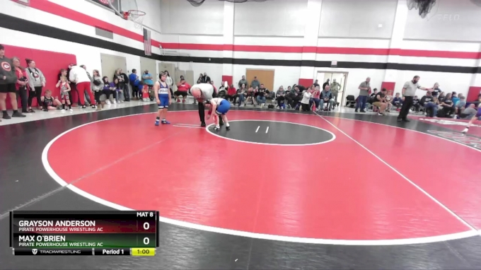 100 lbs Round 3 - Grayson Anderson, Pirate Powerhouse Wrestling Ac vs ...