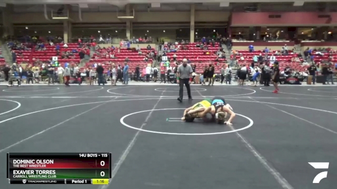 115 lbs Cons. Semi - Exavier Torres, Carroll Wrestling Club vs Dominic ...