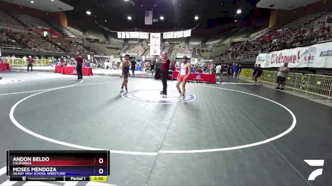 132 lbs Champ. Round 1 - Andon Beldo, California vs Moses Mendoza ...
