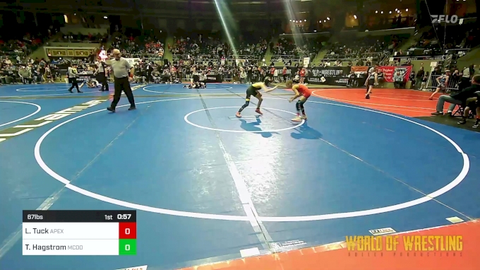 67 lbs Round Of 16 - Logan Tuck, Apex vs Thayer Hagstrom, McDominate ...