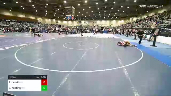 127 lbs 5th Place - Audrey Lanzit, Ukiah Wrestling Club vs Sara Keating ...