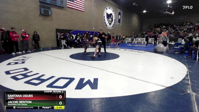 113 lbs Champ. Round 2 - Jacori Benton, Washington Union vs Santana ...