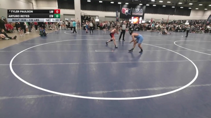 132 lbs Champ. Rd Of 16 - Arturo Reyes, Steller Trained Wrestling vs ...