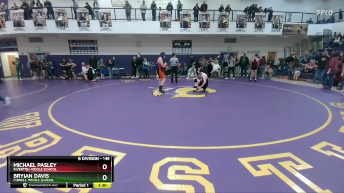 145 lbs Cons. Semi - Michael Pasley, Riverton Middle School vs Bryian ...