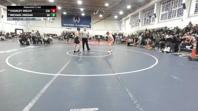 215 lbs Round Of 32 - Charley Welch, Stratford vs Michael Keegan, Xavier