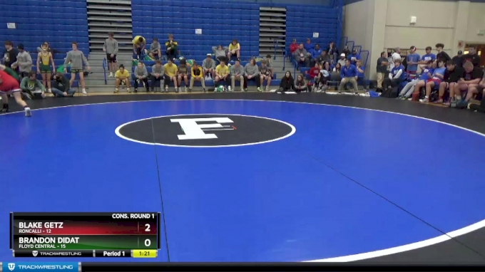 113 lbs Semis & 1st Wrestleback (8 Team) - Blake Getz, Roncalli vs ...