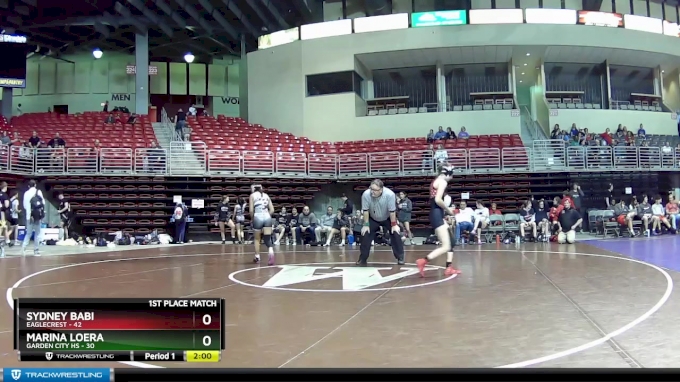 110 lbs Finals (2 Team) - Marina Loera, Garden City HS vs Sydney Babi ...