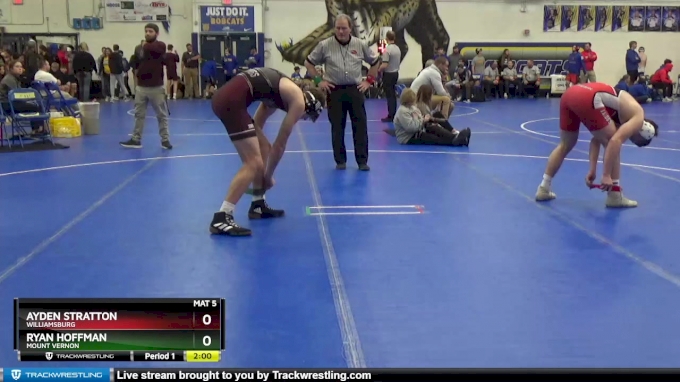 JV-23 lbs Round 3 - Ayden Stratton, Williamsburg vs Ryan Hoffman, Mount ...