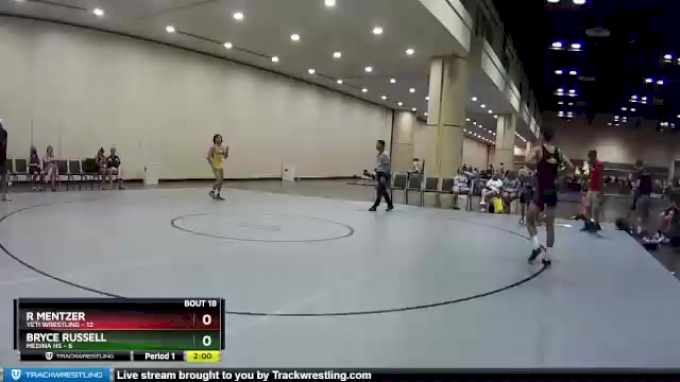 126 lbs Round 4 (10 Team) - Bryce Russell, Medina HS vs R Mentzer, Yeti ...