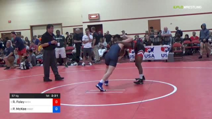 57 kg Rnd Of 16 - RayVon Foley, Michigan State vs Patrick McKee ...