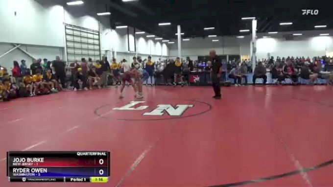 92 lbs Quarterfinals (8 Team) - Jojo Burke, New Jersey vs Ryder Owen ...