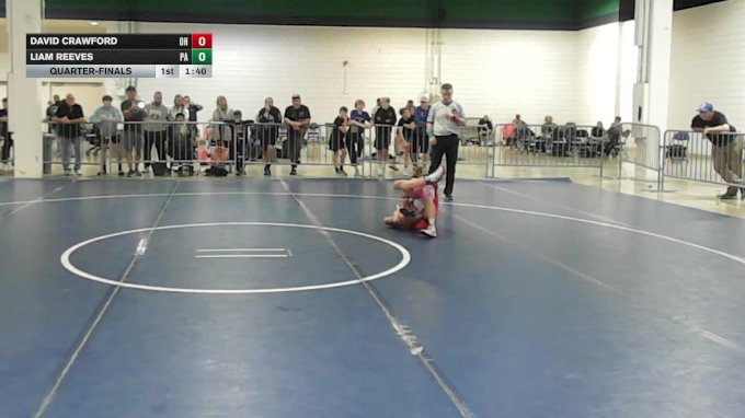 75 lbs Quarterfinal - David Crawford, OH vs Liam Reeves, PA