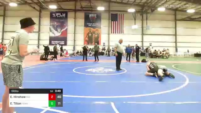 195 lbs Rr Rnd 3 - Eli Hinshaw, Indiana Outlaws Select vs Evan Tilton ...