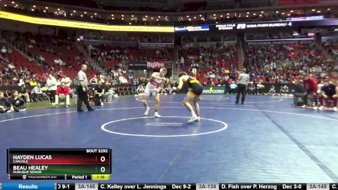 3A-160 lbs Cons. Round 2 - Hayden Lucas, Carlisle vs Beau Healey ...