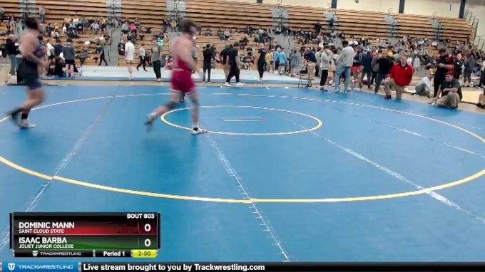 165 lbs Cons. Round 4 - Dominic Mann, Saint Cloud State vs Isaac Barba ...