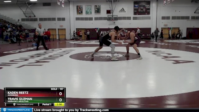 157 lbs Champ. Round 1 - Kaden Reetz, Augsburg vs Travis Guzman ...
