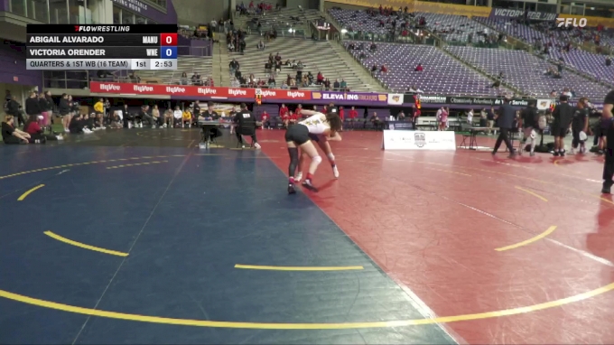 110 lbs Quarters & 1st Wb (16 Team) - Victoria Orender, Western New ...