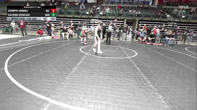 125 lbs 7th Place - Joseph Armeli, Red Nose vs Cayden Duncan, Hackettstown
