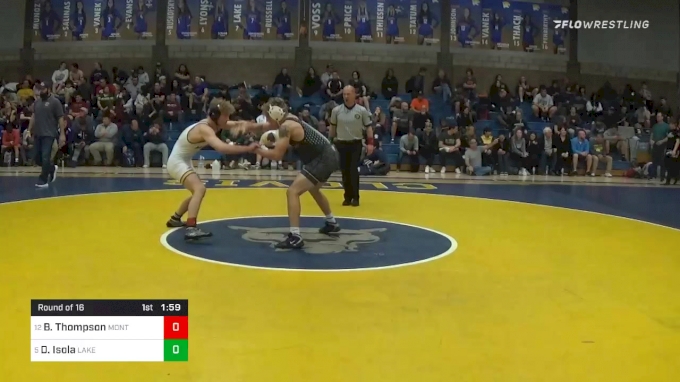 160 lbs Prelims - Brayden Thompson, Montini Catholic vs Dominic Isola ...