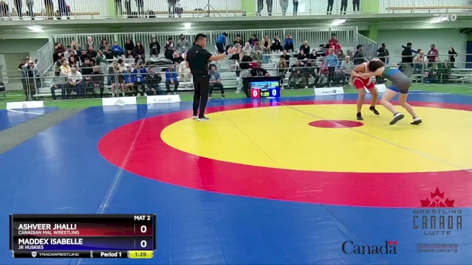 57kg Round 2 - Ashveer Jhalli, Canadian Mal Wrestling vs Maddex ...
