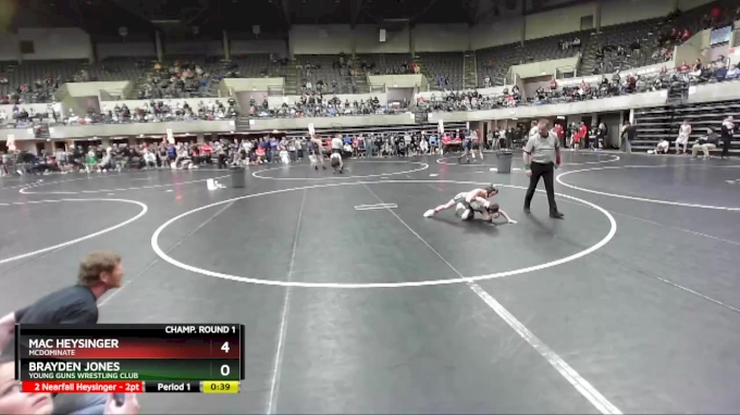 65 lbs Champ. Round 1 - Brayden Jones, Young Guns Wrestling Club vs Mac ...