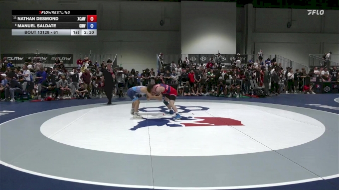 61 lbs Champ. Round 4 - Nathan Desmond, X-Calibur Athletics Wrestling ...