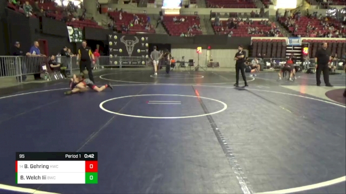 95 lbs Cons. Round 1 - Brady Gehring, Helena Wrestling Club vs Bradley ...