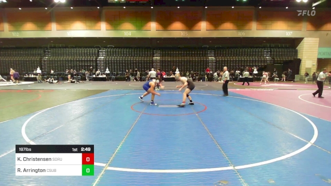 197 lbs Consi Of 16 #2 - Kabb Christensen, Southern Oregon vs Ryan ...