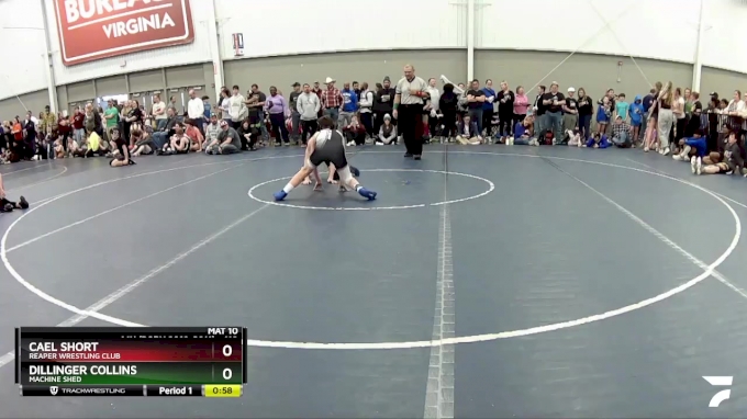 110 lbs Champ. Round 2 - Cael Short, Reaper Wrestling Club vs Dillinger ...
