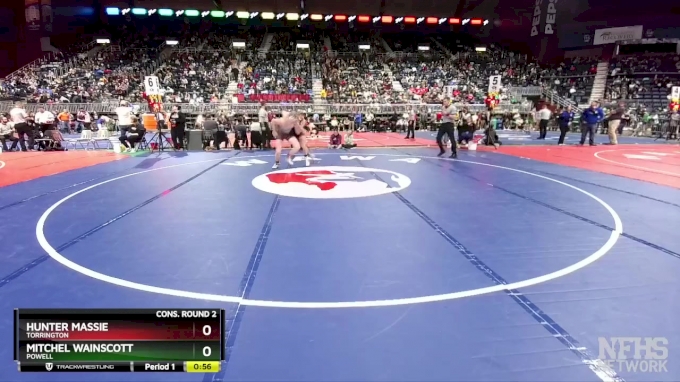 3A-157 lbs Cons. Round 2 - Mitchel Wainscott, Powell vs Hunter Massie ...