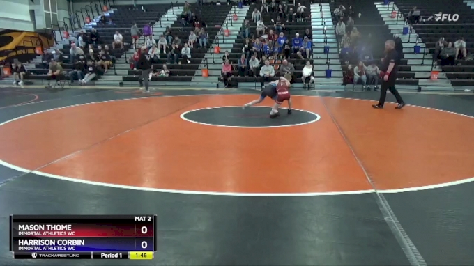 10U-2 lbs Round 1 - Mason Thome, Immortal Athletics WC vs Harrison ...