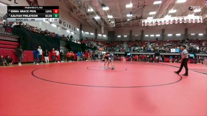165 lbs Quarterfinal - Emma Grace Pehl, Coppell vs Aaliyah Finlayson ...