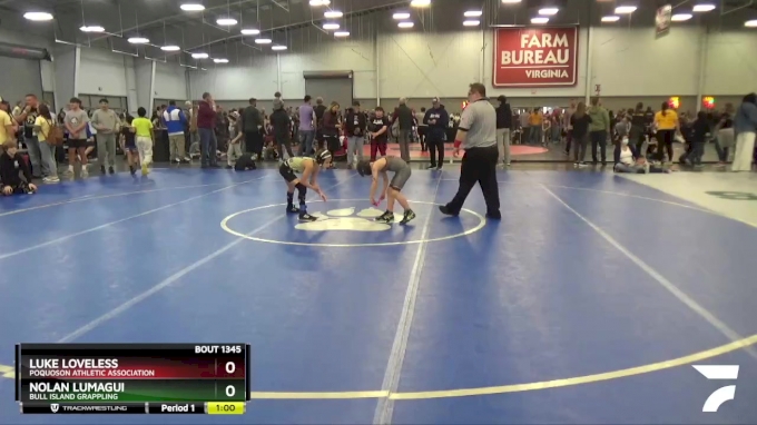 62 lbs 1st Place Match - Luke Loveless, Poquoson Athletic Association ...