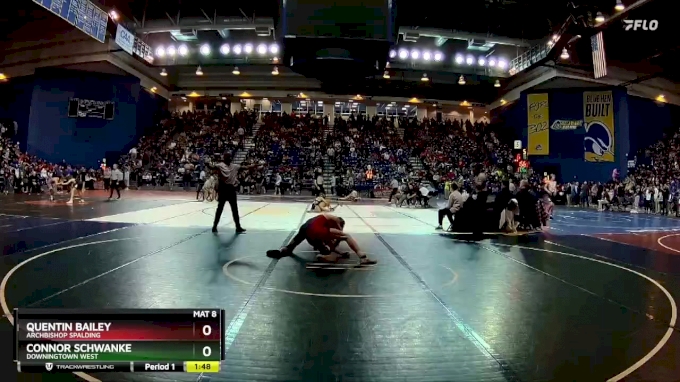 120 lbs Prelim - Quentin Bailey, Archbishop Spalding vs Connor Schwanke ...