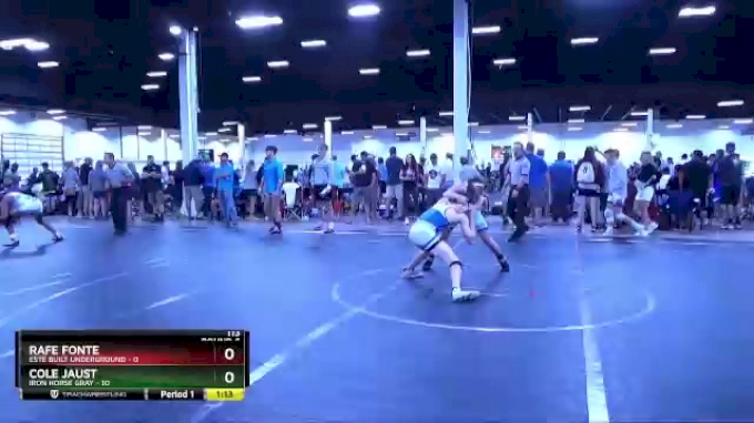 113 lbs Round 6 (8 Team) - Rafe Fonte, Este Built Underground vs Cole ...