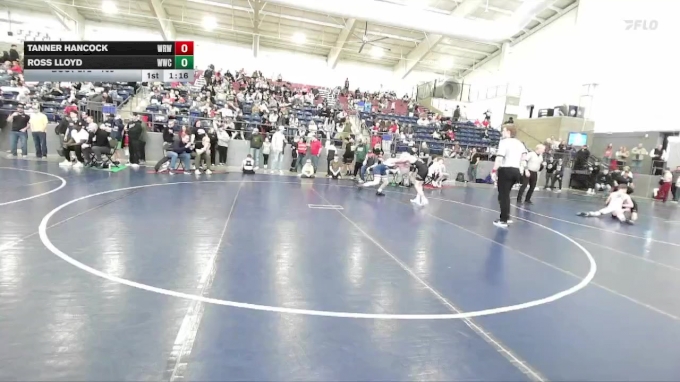 105 lbs Cons. Round 2 - Tanner Hancock, White Rhino Wrestling vs Ross ...