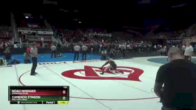 113 lbs Semifinal - Cameron Stinson, Mallard Creek vs Noah Nininger ...
