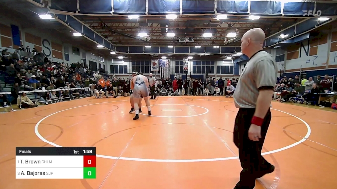 285 lbs Final - Thomas Brown, Chelmsford vs Alex Bajoras, Saint John's Prep