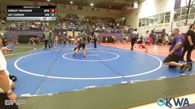 95-105 lbs Rr Rnd 3 - Ainsley McKenzie, Mannford Pirate Youth Wrestling ...
