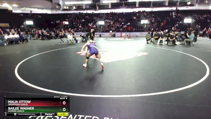 Girls 115 lbs 1st Place Match - Bailee Wagner, Sumner (Girls) vs Malia ...