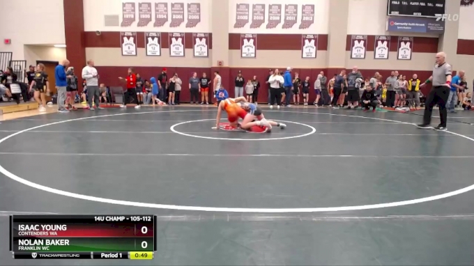 105-112 lbs Semifinal - Nolan Baker, Franklin WC vs Isaac Young ...