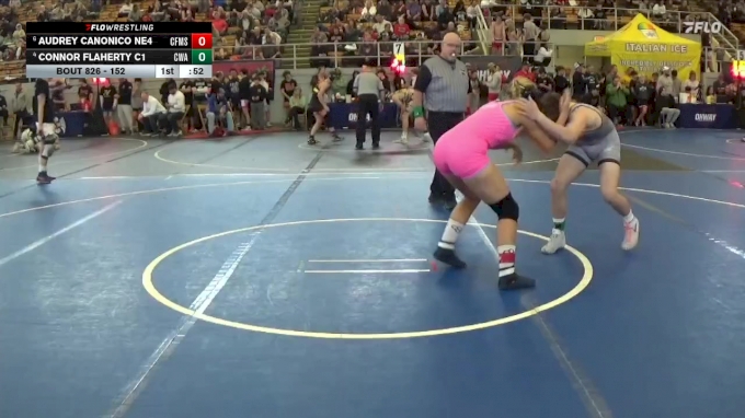 152 lbs Cons. Round 2 - Audrey Canonico NE4, Chagrin Falls Middle ...