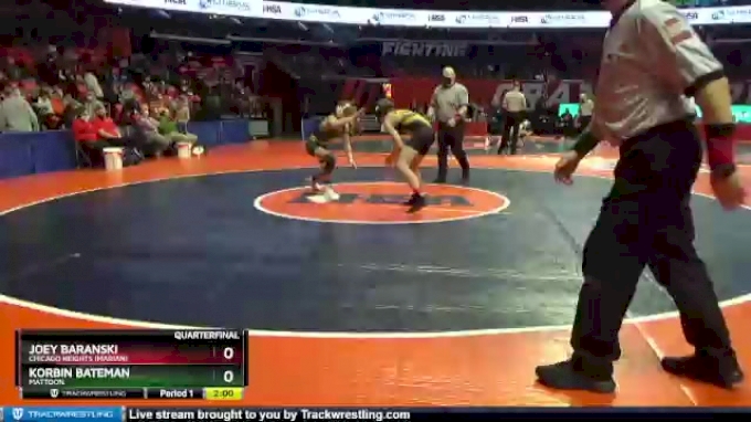 2 lbs Quarterfinal - Joey Baranski, Chicago Heights (Marian) vs Korbin ...