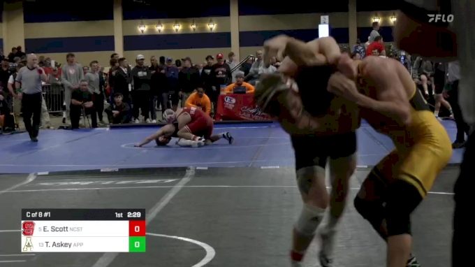 157 lbs C Of 8 #1 - Ed Scott, NC State vs Tommy Askey, Appalachian State